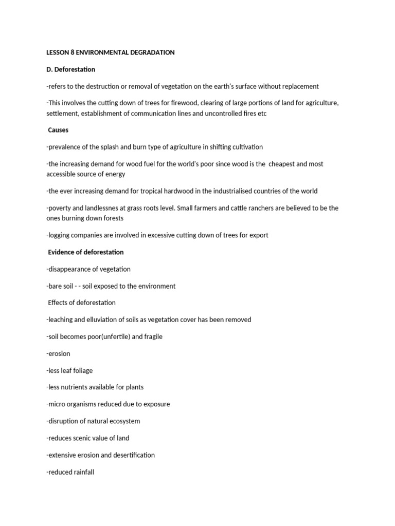LESSON 8 ENVIRONMENTAL MANAGEMENT | PDF LESSON 8 ENVIRONMENTAL MANAGEMENT | PDF
