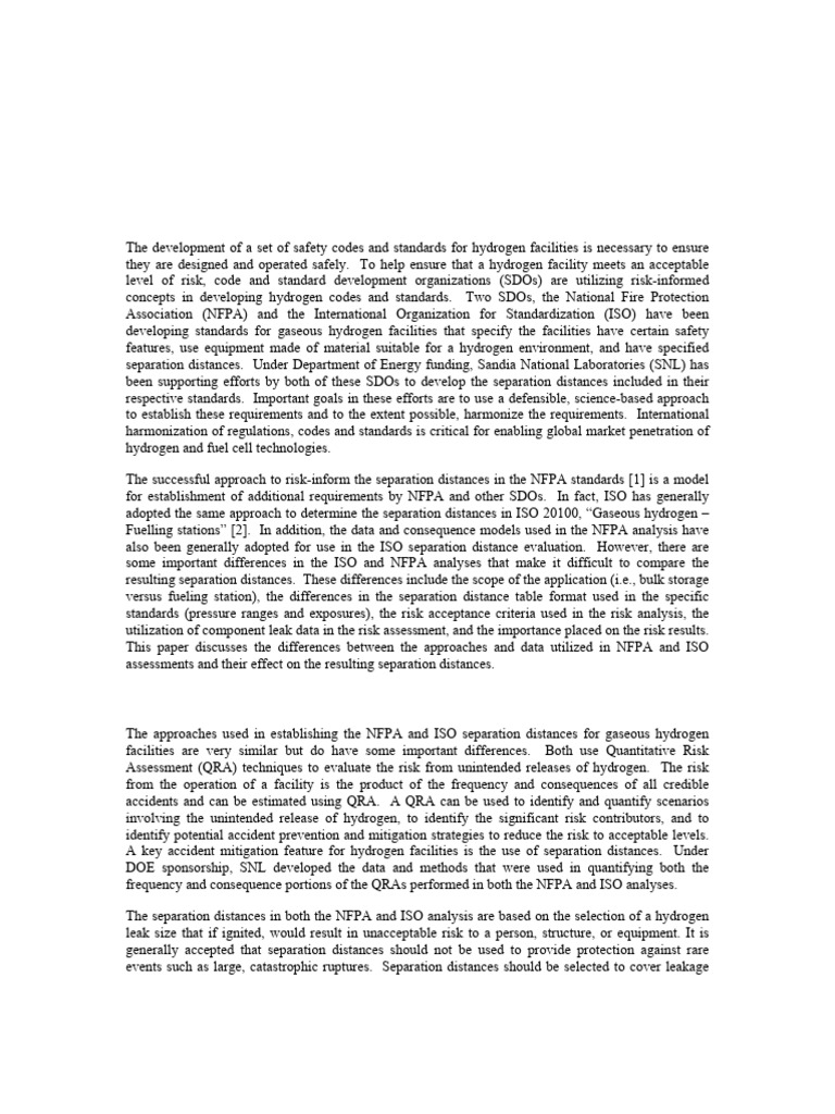 Iso Nfpa Separation Distances Pdf