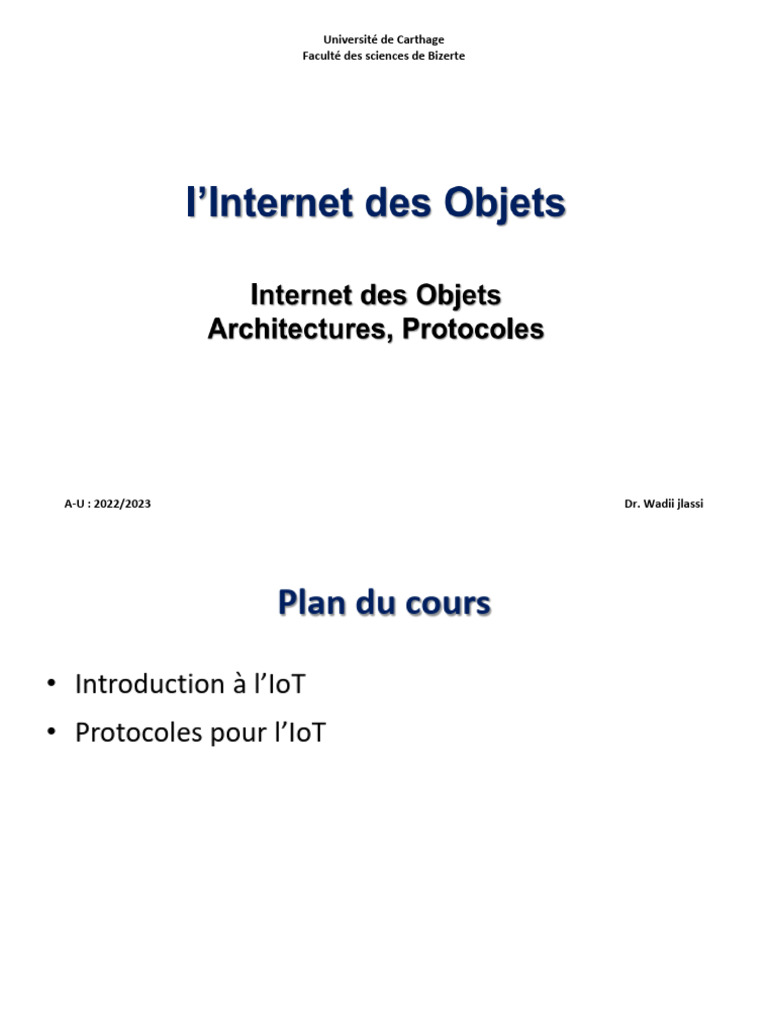 Cours Iot | PDF