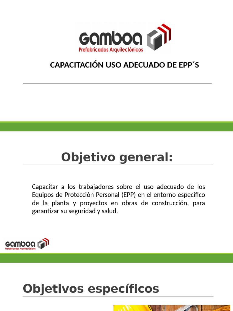 Capacitacion Uso Obligatorio de Epps | PDF