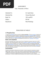 Nematode Species and Common Names List | PDF | Parasites | Plants