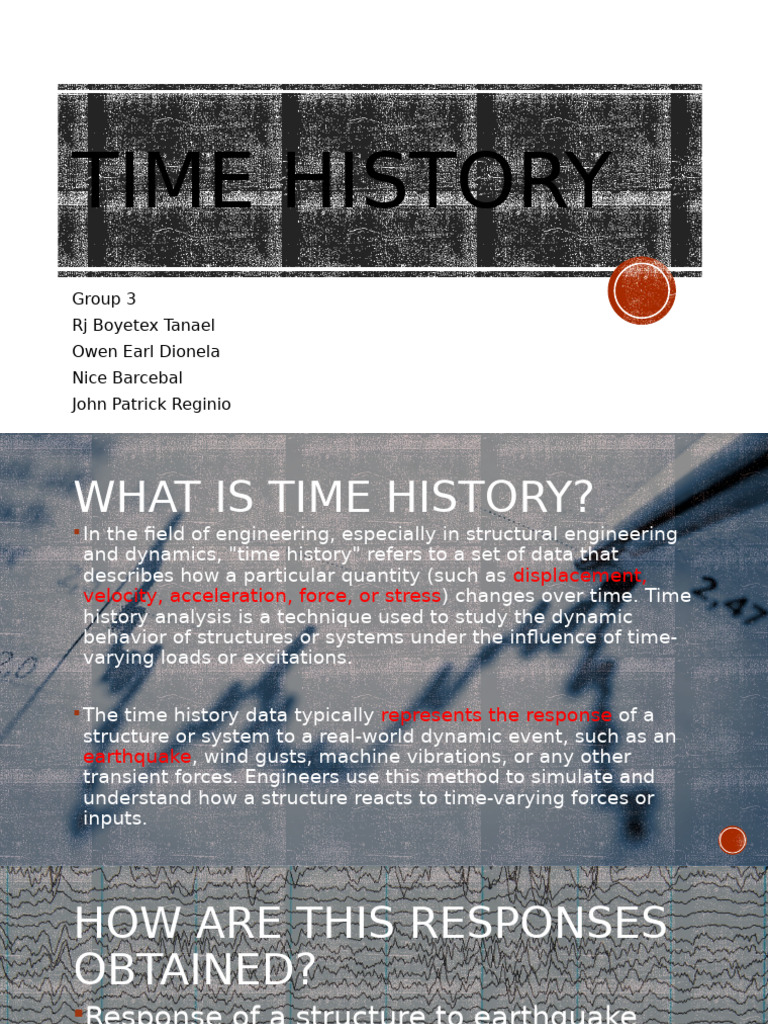Group 3 Time History | PDF
