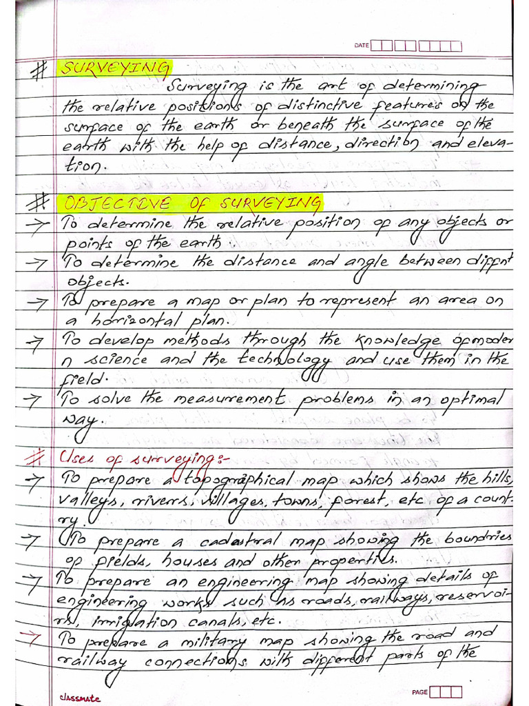Survey Loksewa Note | PDF