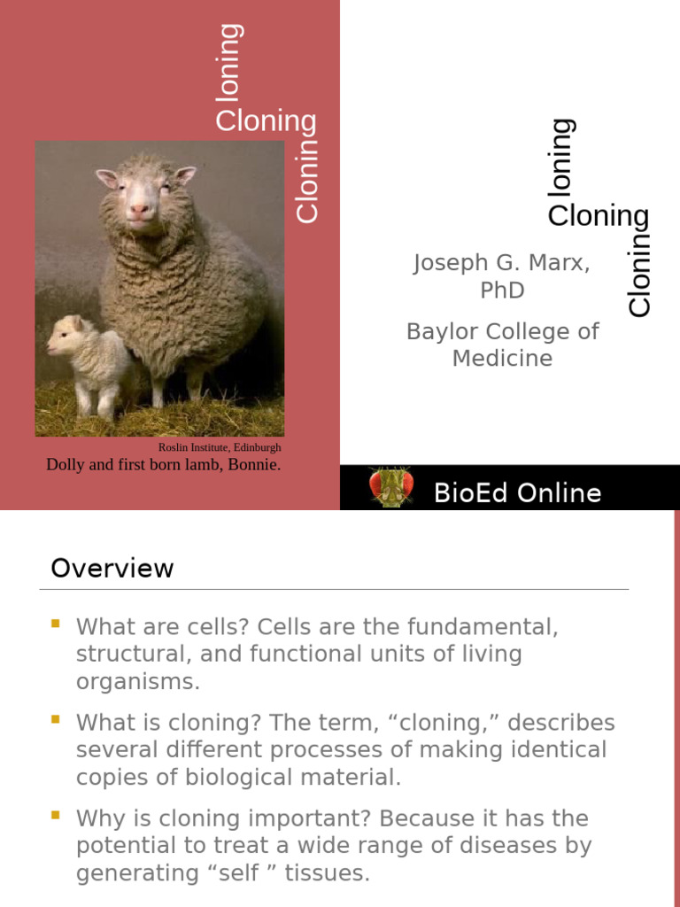 CLONING PPT | PDF