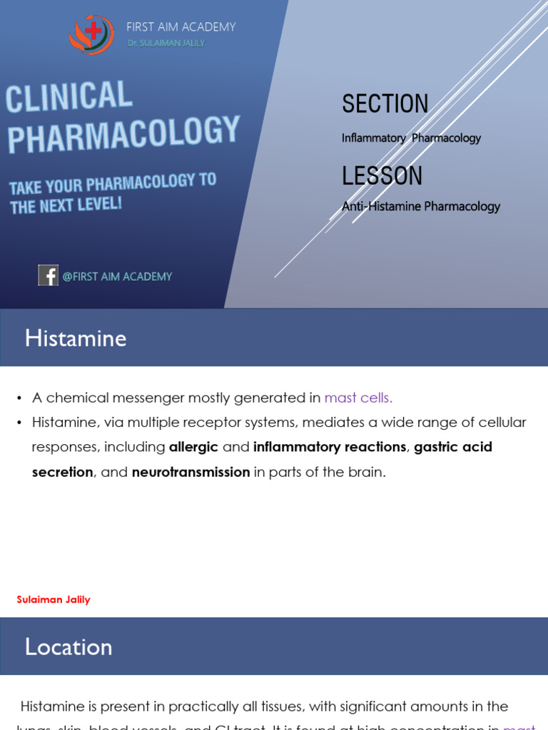 Anti Histamine | PDF