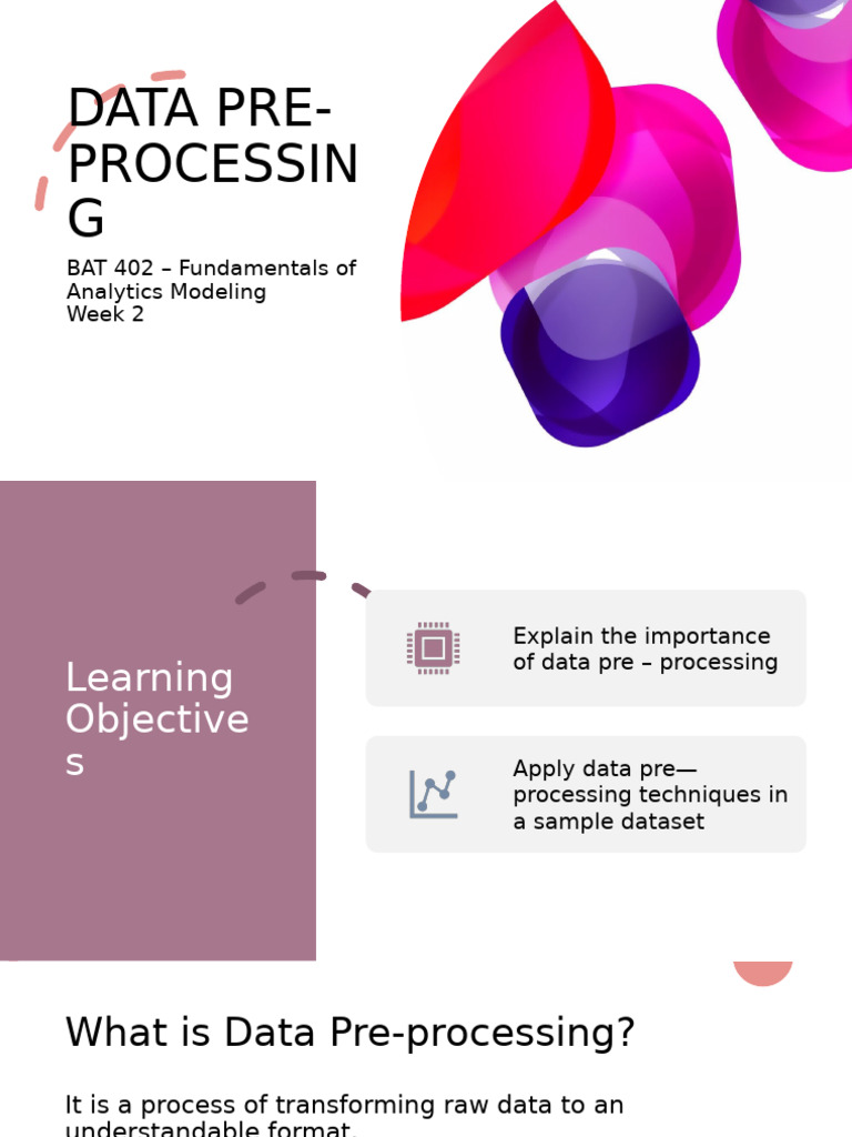 Wk2 - Data Preprocessing | PDF