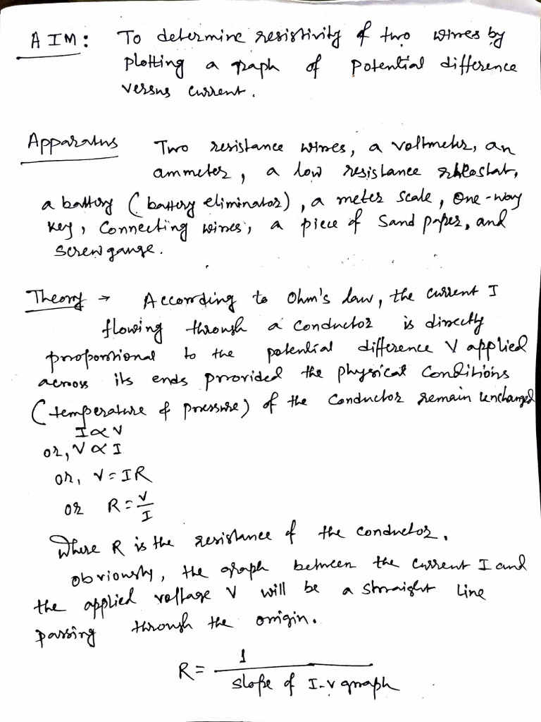 Ohm Law Experiment | PDF