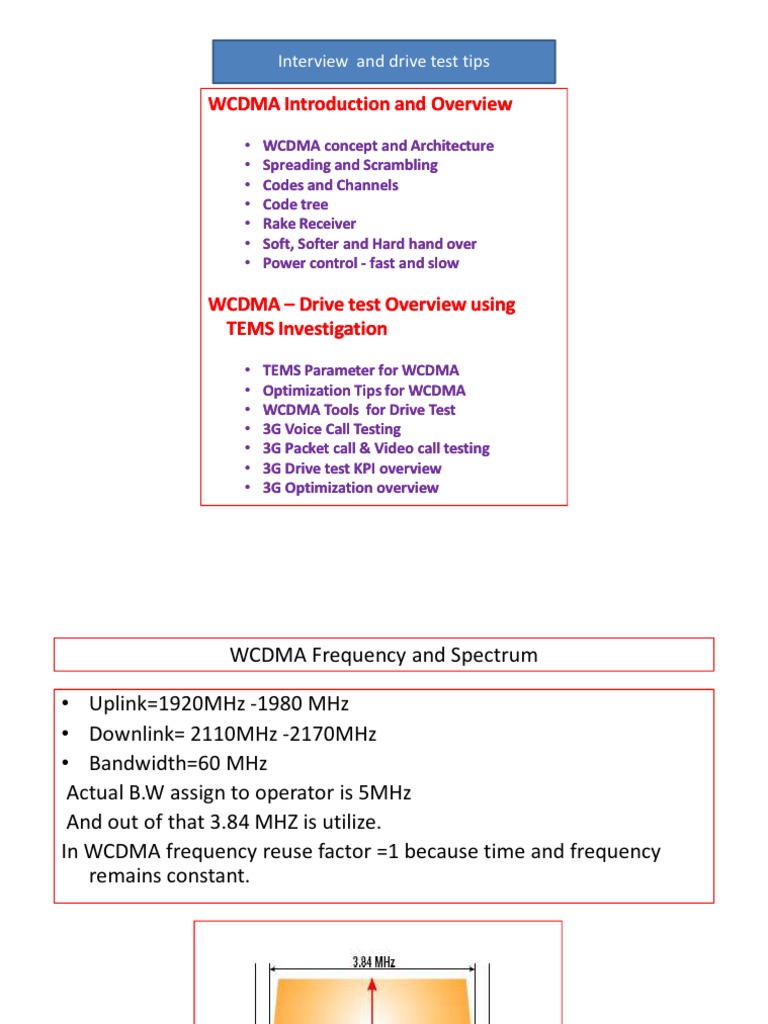 3g Drive Test para Metres | PDF | Information Age | Mobile Technology