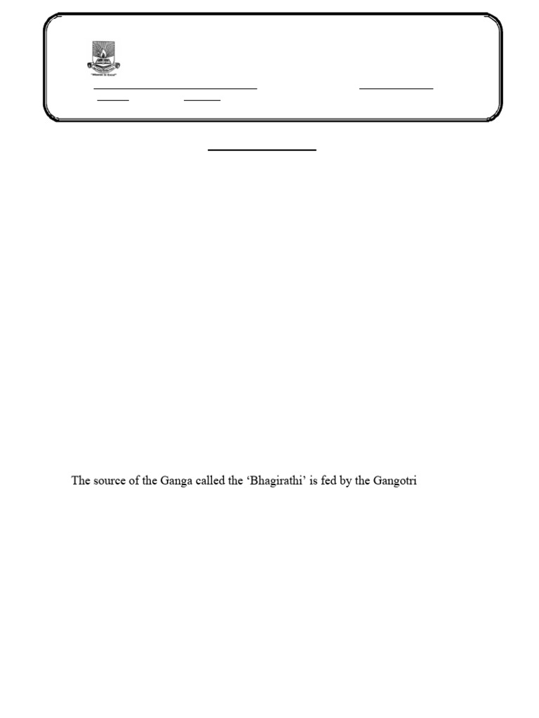 FINALGeogrpahy chp-3 Drainage Question Bank Answer Key | PDF