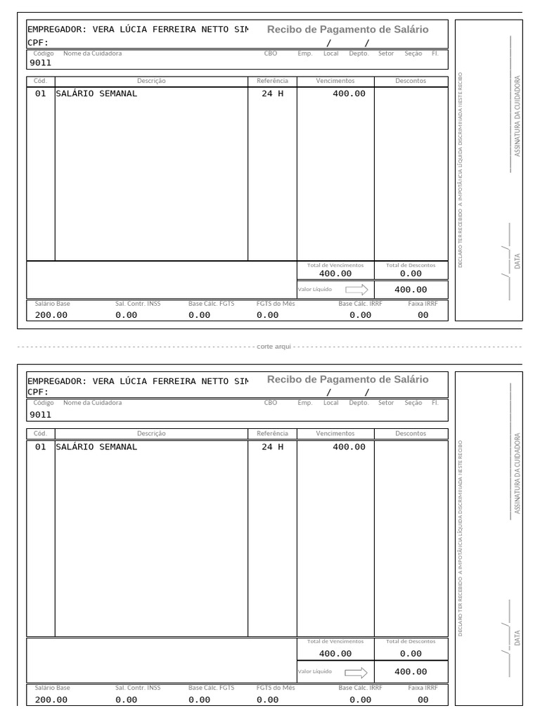 Contra Cheque | PDF