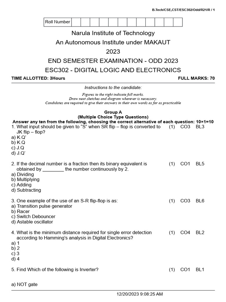 Cse, CST Esc302 253 | PDF