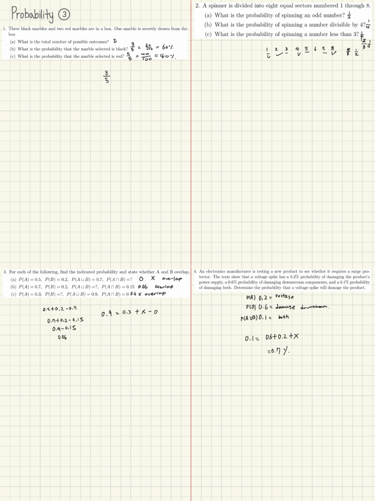 Probability Q3 | PDF