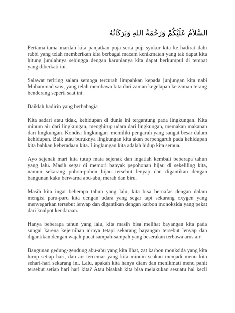 Teks Speech Arab | PDF