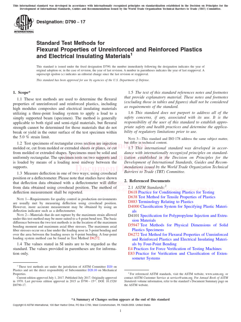 Astm D790 17 | PDF