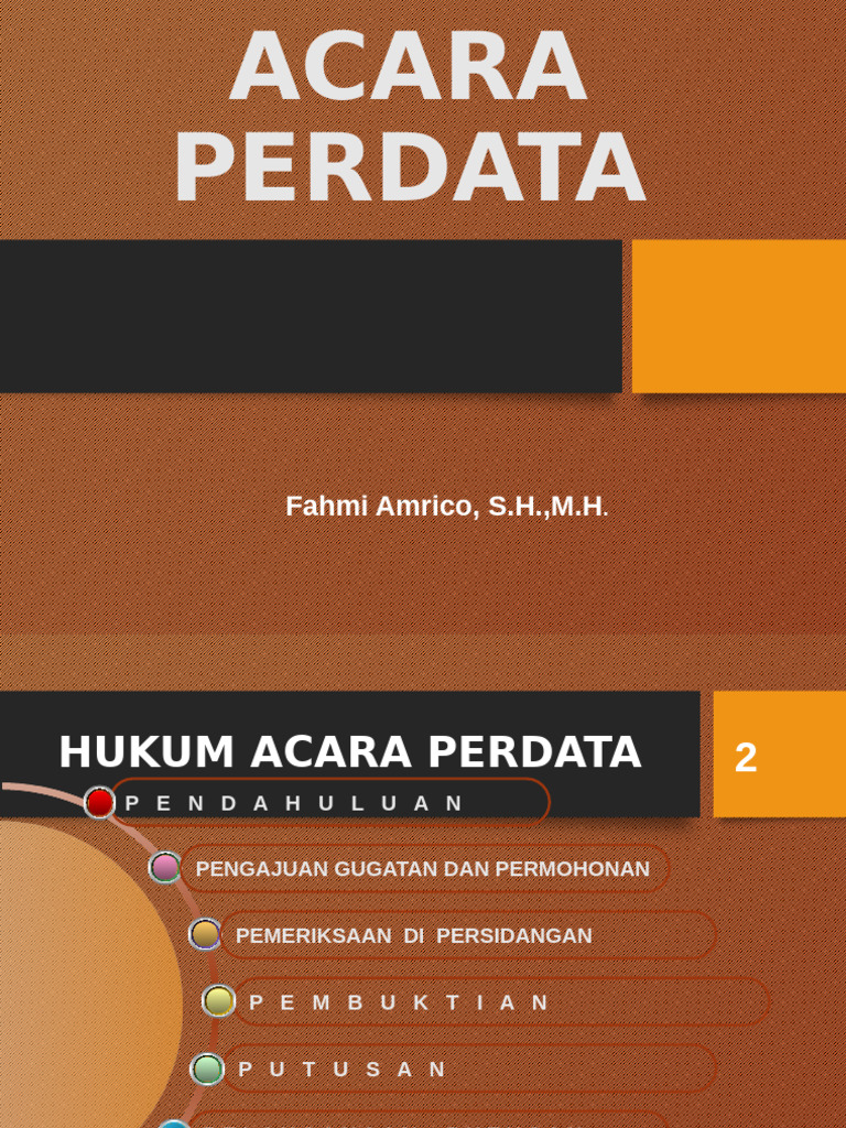 5 Hukum Acara Perdata | PDF