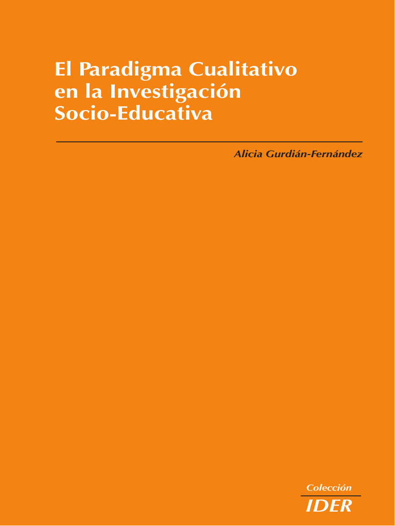 El Paradigma Cualitativo - Gurdian | PDF