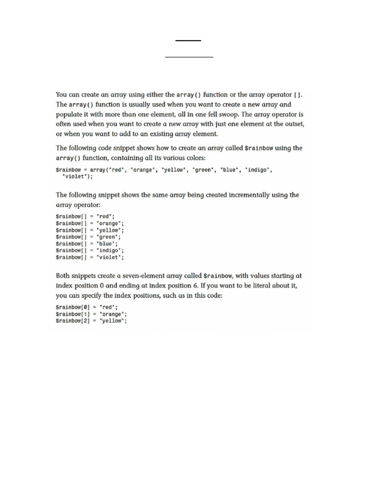 Unit - Ii Array & String | PDF Unit - Ii Array & String | PDF
