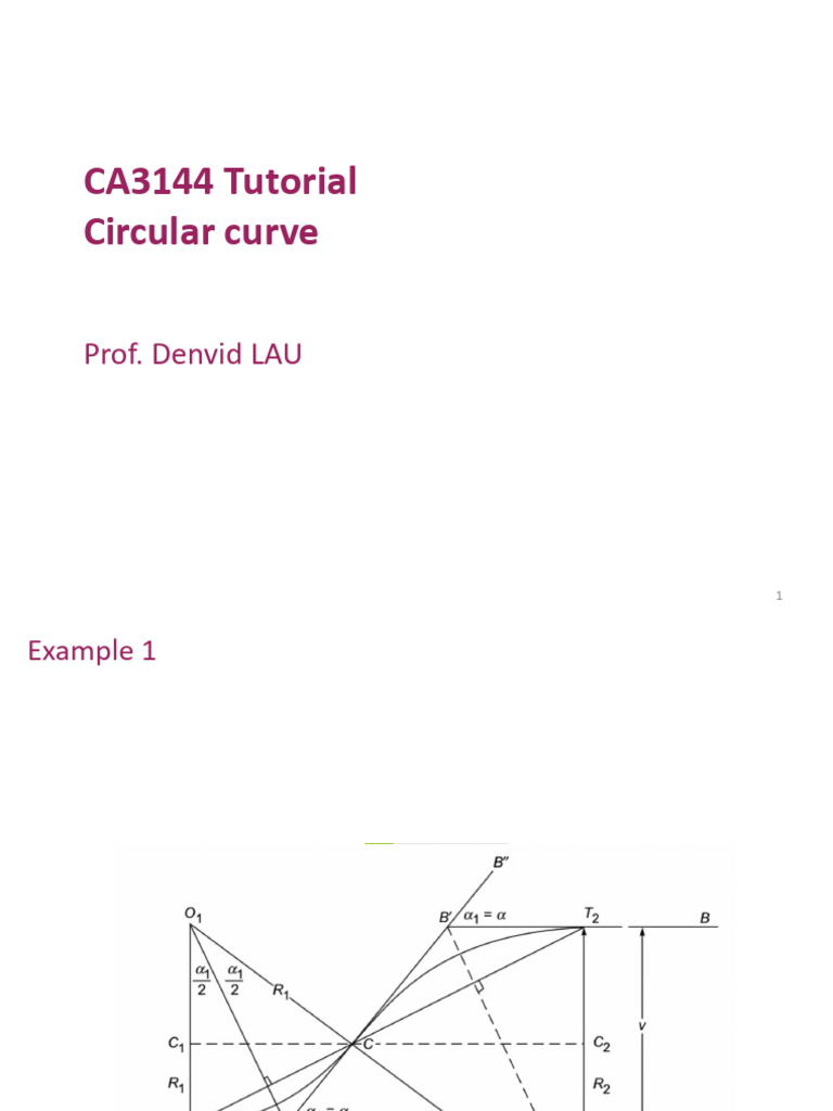 Tutorial 09 Circular Curve | PDF