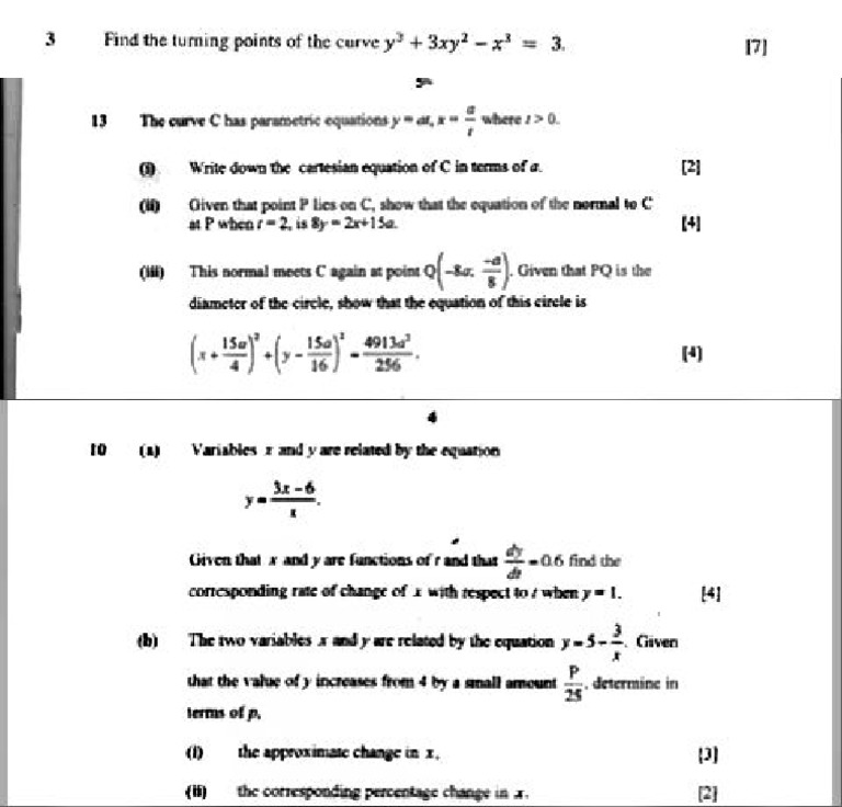 Differentiation Exam l6 | PDF