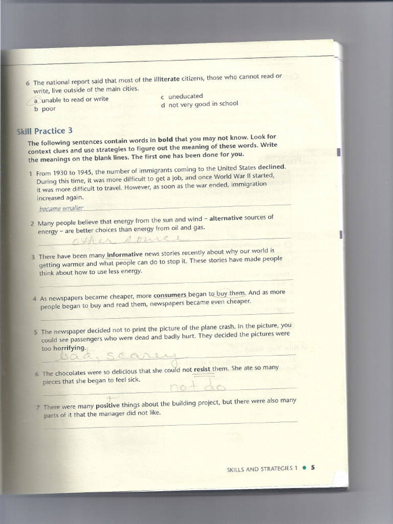Context Clues 4 | PDF
