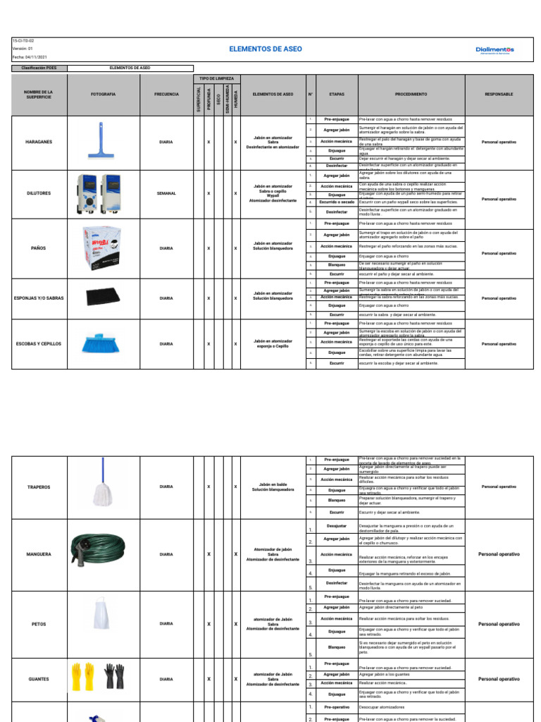 15-Ci-Td-02 - Elementos de Aseo | PDF