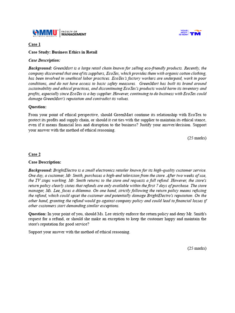 Case Study QUESTION | PDF