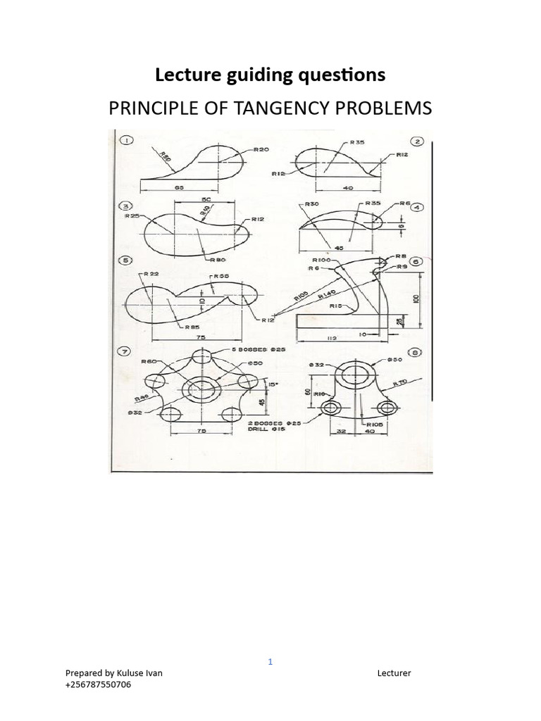 Principles of Tangency Problems | PDF