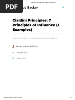 Cialdini's Six Principles of Influence | PDF | Persuasion | Negotiation