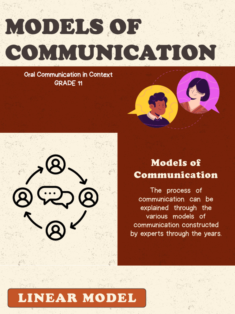 (Oral - Com) Communication Models | PDF