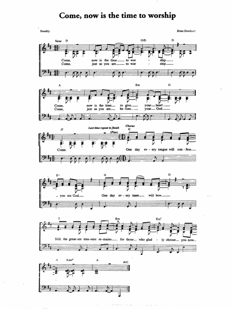 Come, Now Is The Time To - Worship | PDF