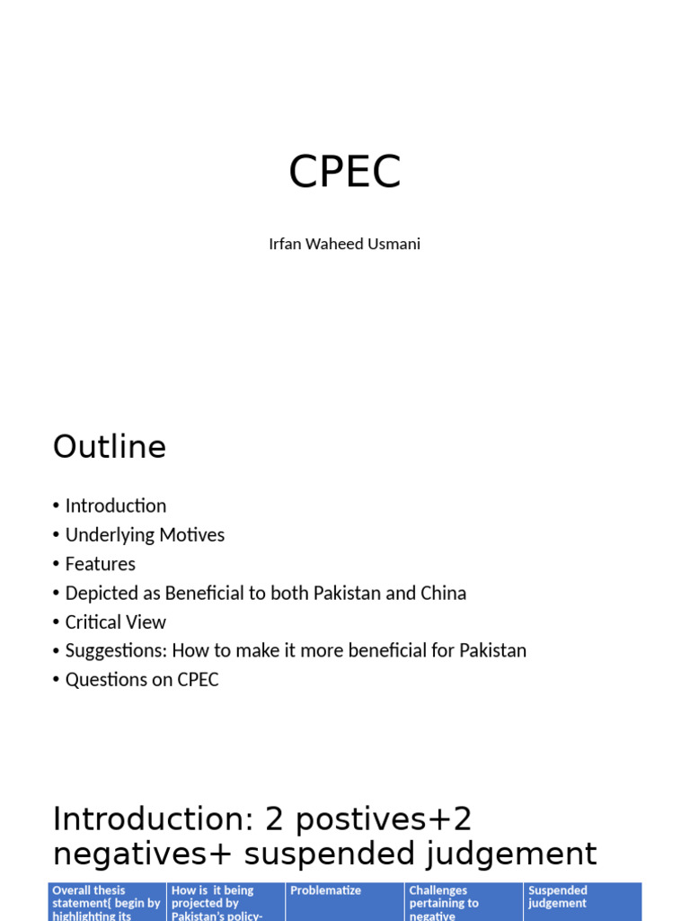 CPEC (Autosaved) | PDF