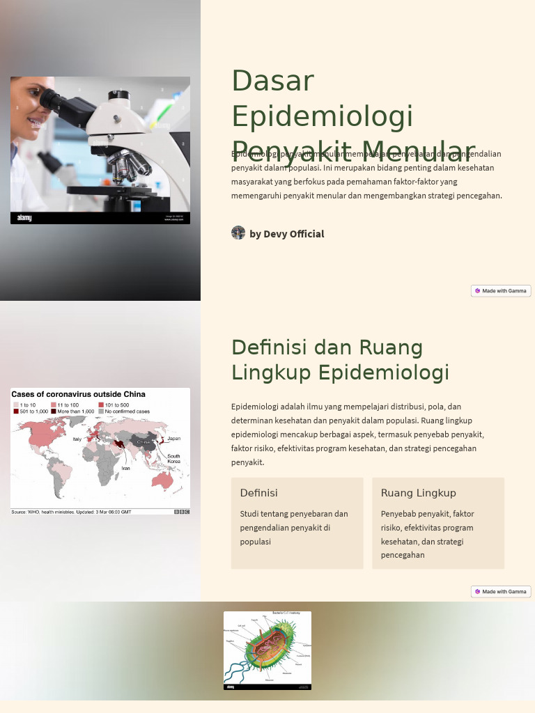 Dasar Epidemiologi Penyakit Menular | PDF