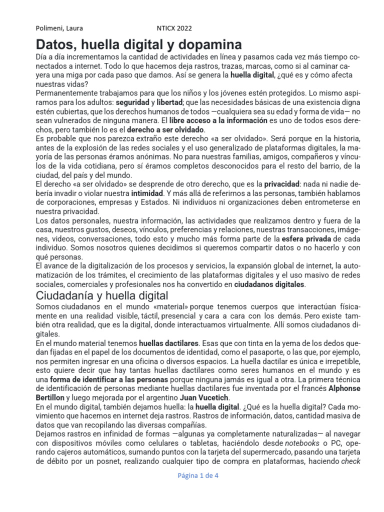 Huellla Digital | PDF