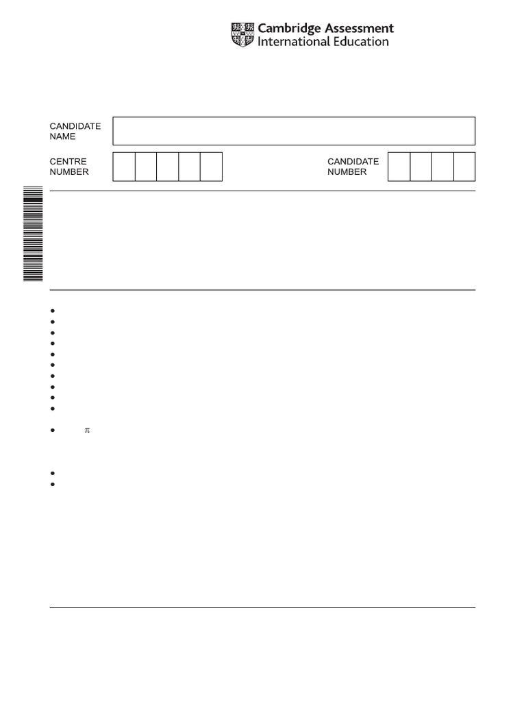 November 2022 (v2) QP - Paper 4 CAIE Maths IGCSE | PDF