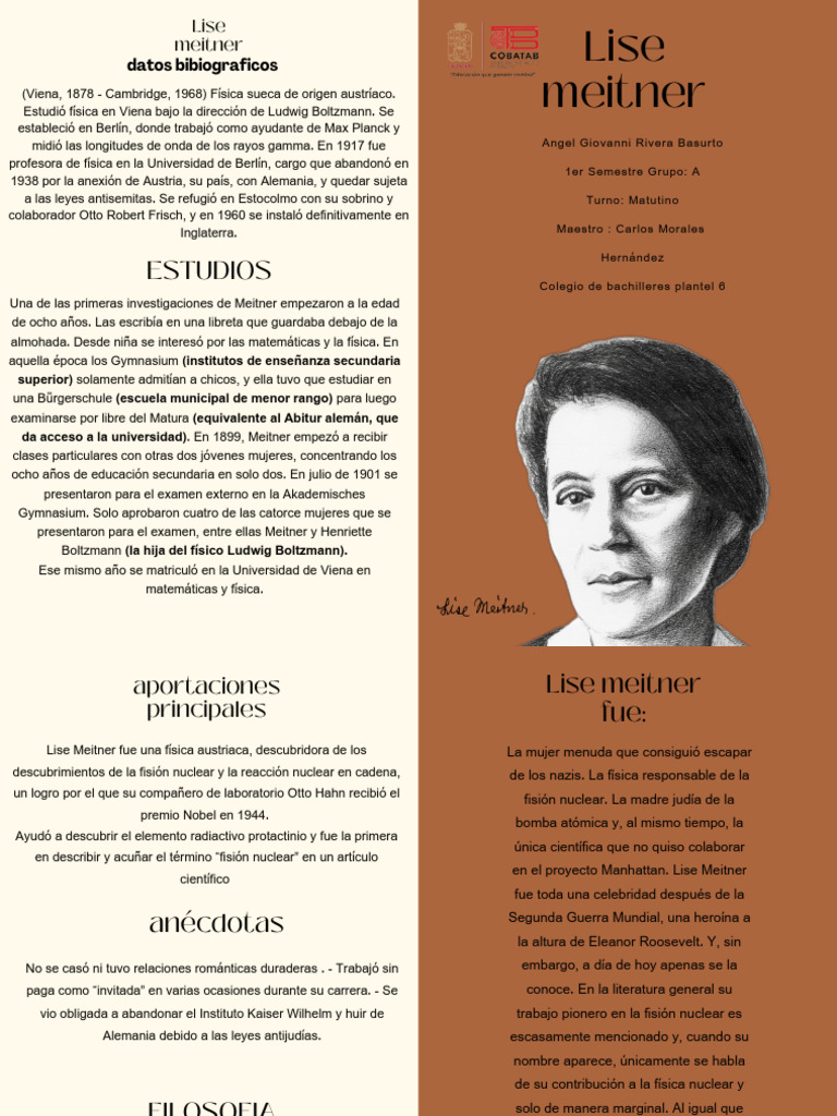 Lise Meitner Diptico | PDF