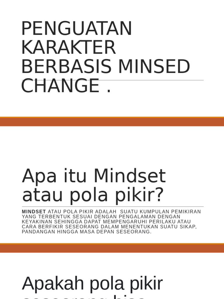 Apa Itu Mindset Atau Pola Pikir | PDF
