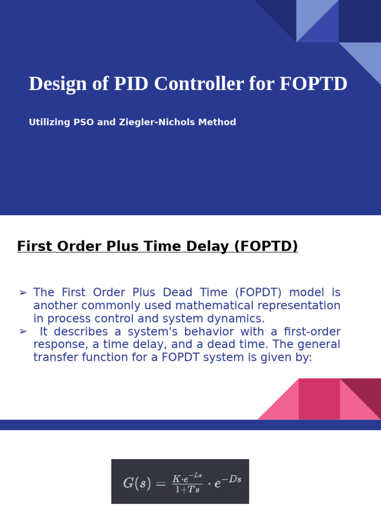 Design of PID Controller for FOPTD Model (11) | PDF | Control Theory ...