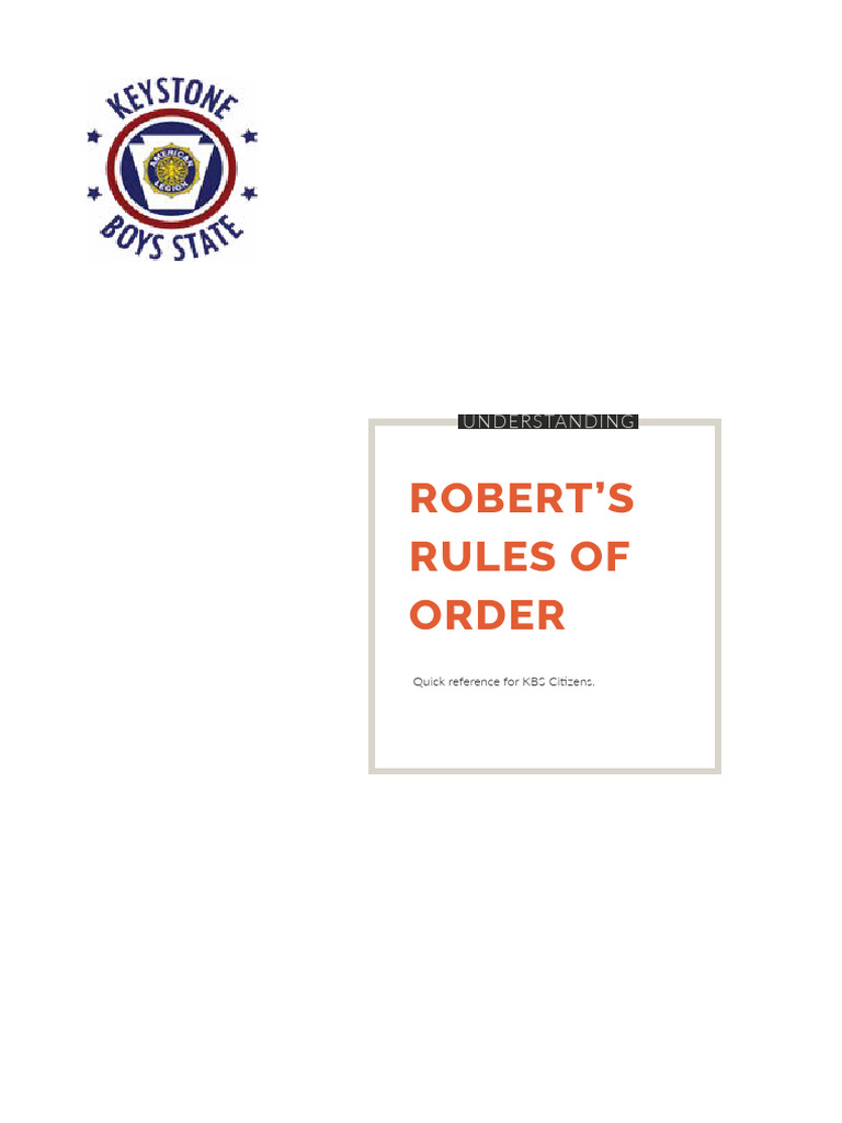 Robert's Rules | PDF