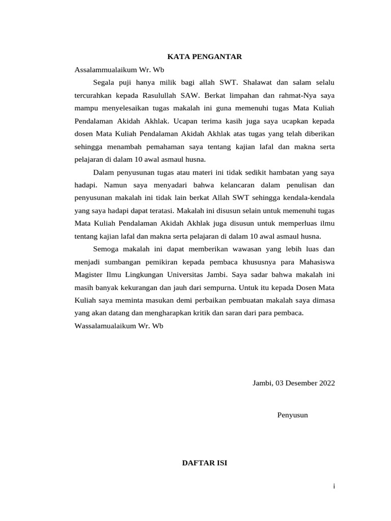 Kata Pengantar | PDF