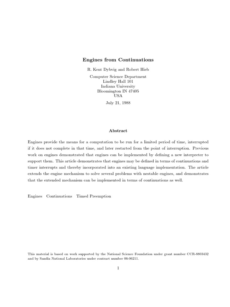 Engines | PDF | Scheme (Programming Language) | Computers