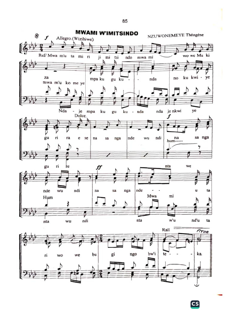 Mwami Utamirije Imitsindo Par Abbé Theogene Nzuwomeneye | PDF