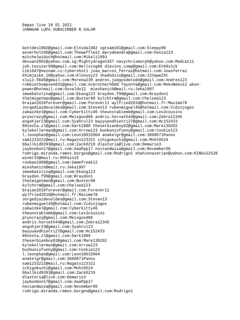 Empas Live Full Skin Fresh 2021 by Bot Gaming | PDF