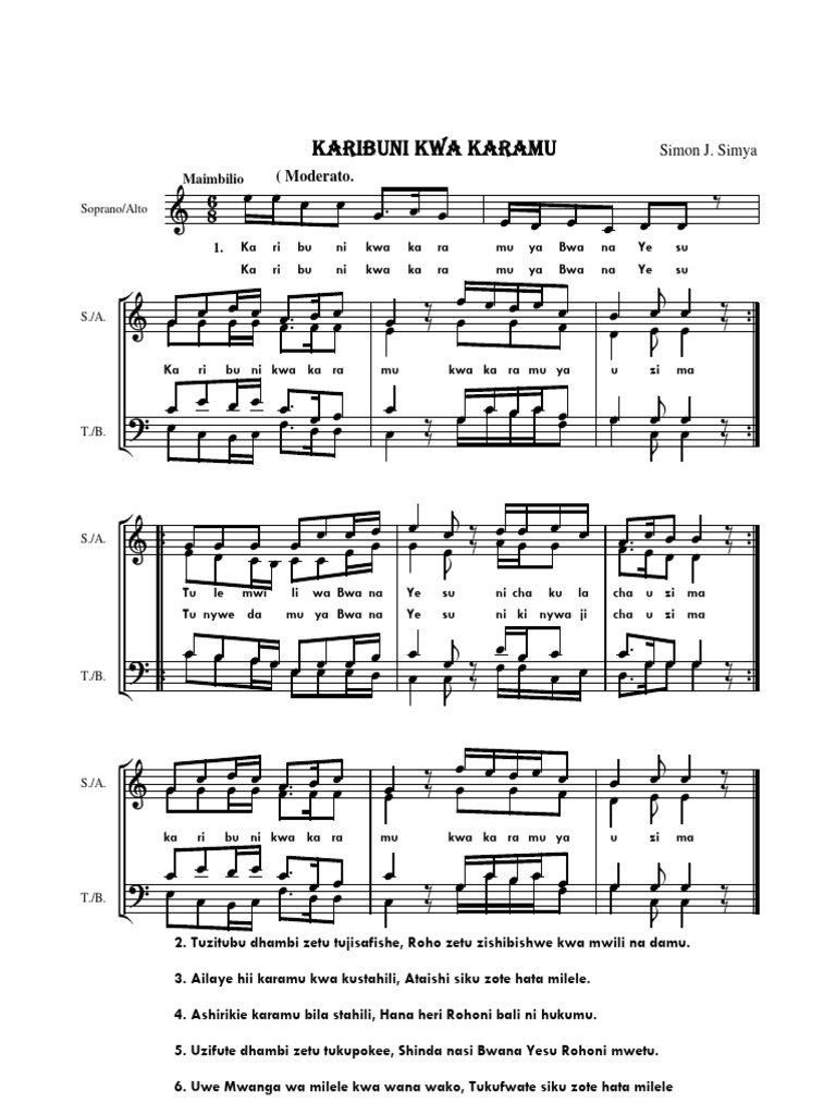 Karibuni Kwa Karamu | PDF