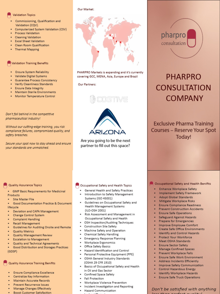 Pharpro Brochure - Training | PDF