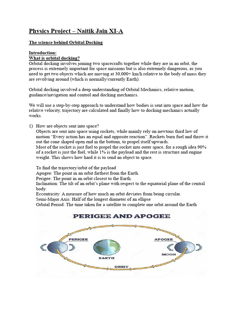 Understanding Orbital Docking Mechanics | PDF | Space Rendezvous | Orbit