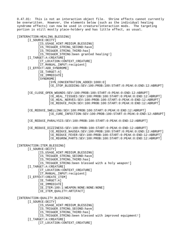 Example - Shrine Effects | PDF