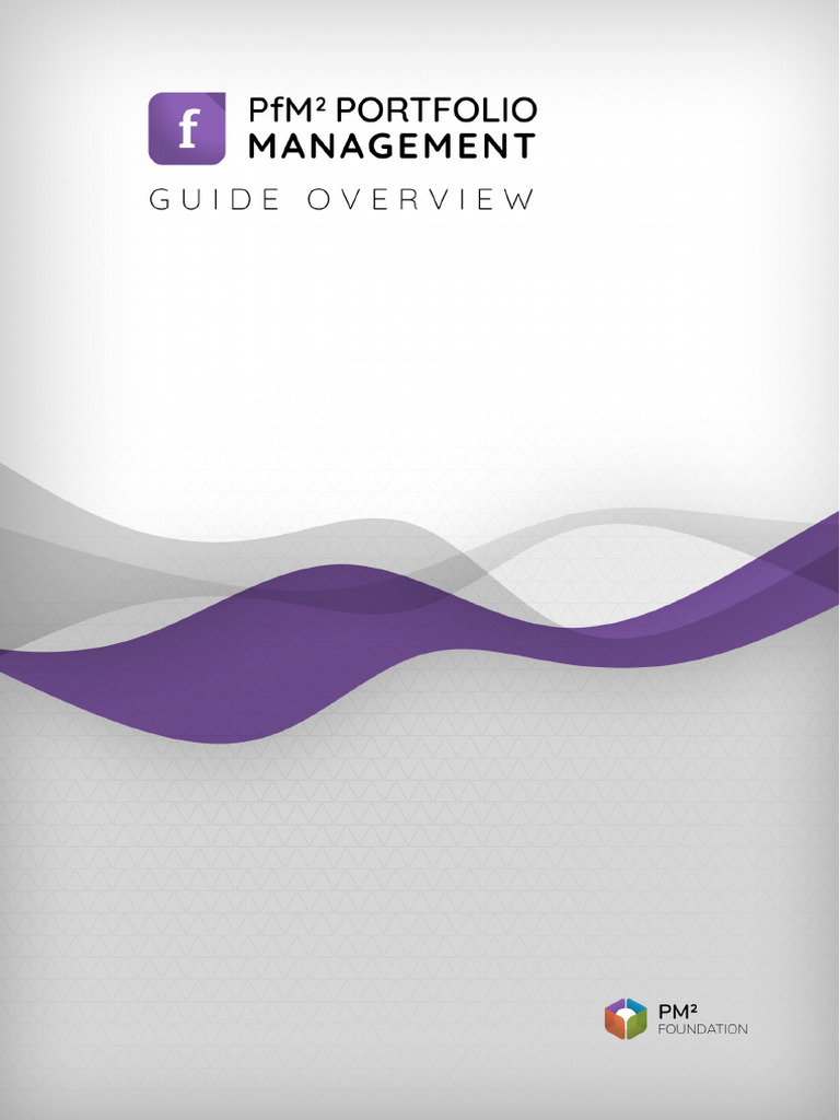 The PFM Guide - For - .PortfolioManagement Overview | PDF