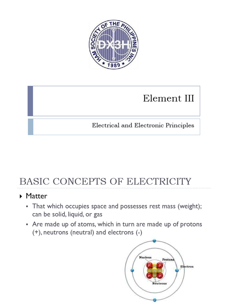 Element III - Electrical and Electronic Principles | PDF