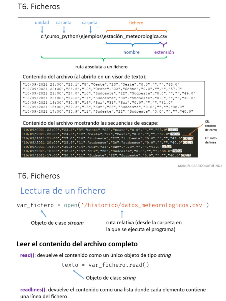 Tema6 Ficheros | PDF