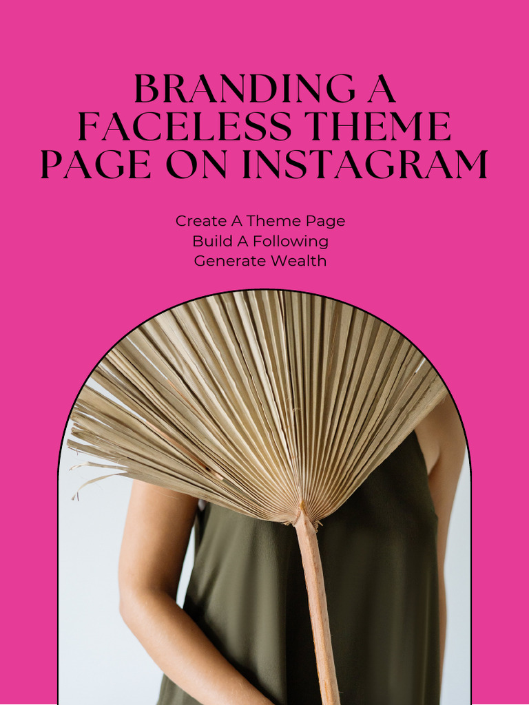 Branding A Faceless Theme Page On Instagram | PDF